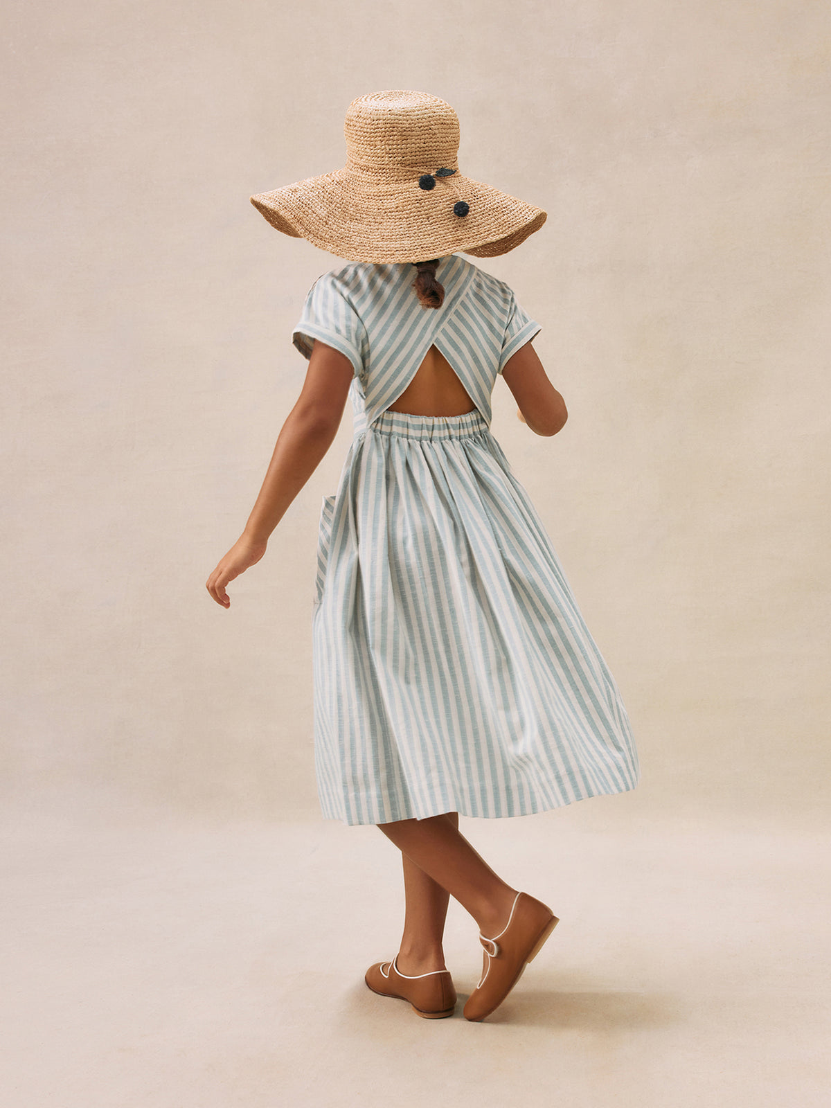 Look fille été 2025 Robe bleue • Bonpoint