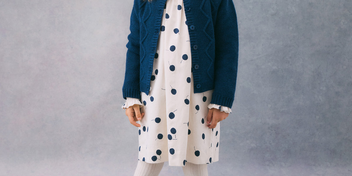 Winter 2024 girl's look polka dot dress • Bonpoint