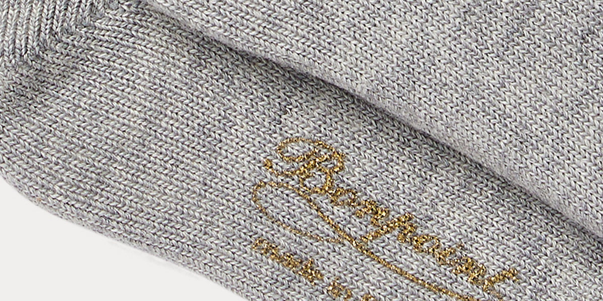 Chaussettes bébé gris chiné clair • Bonpoint