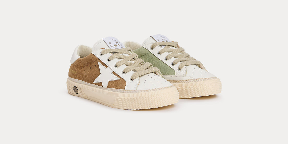 Bonpoint x Golden Goose baskets enfant May beige