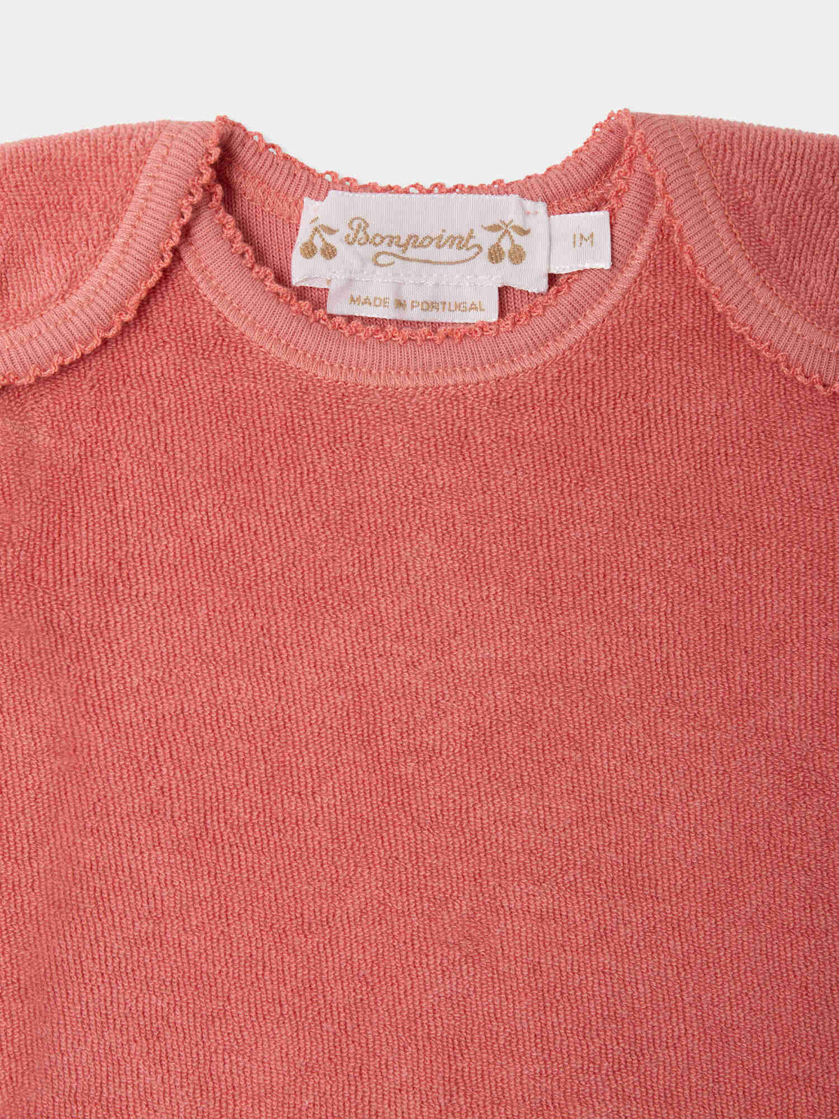 Timi set in pink organic terry cotton • Bonpoint